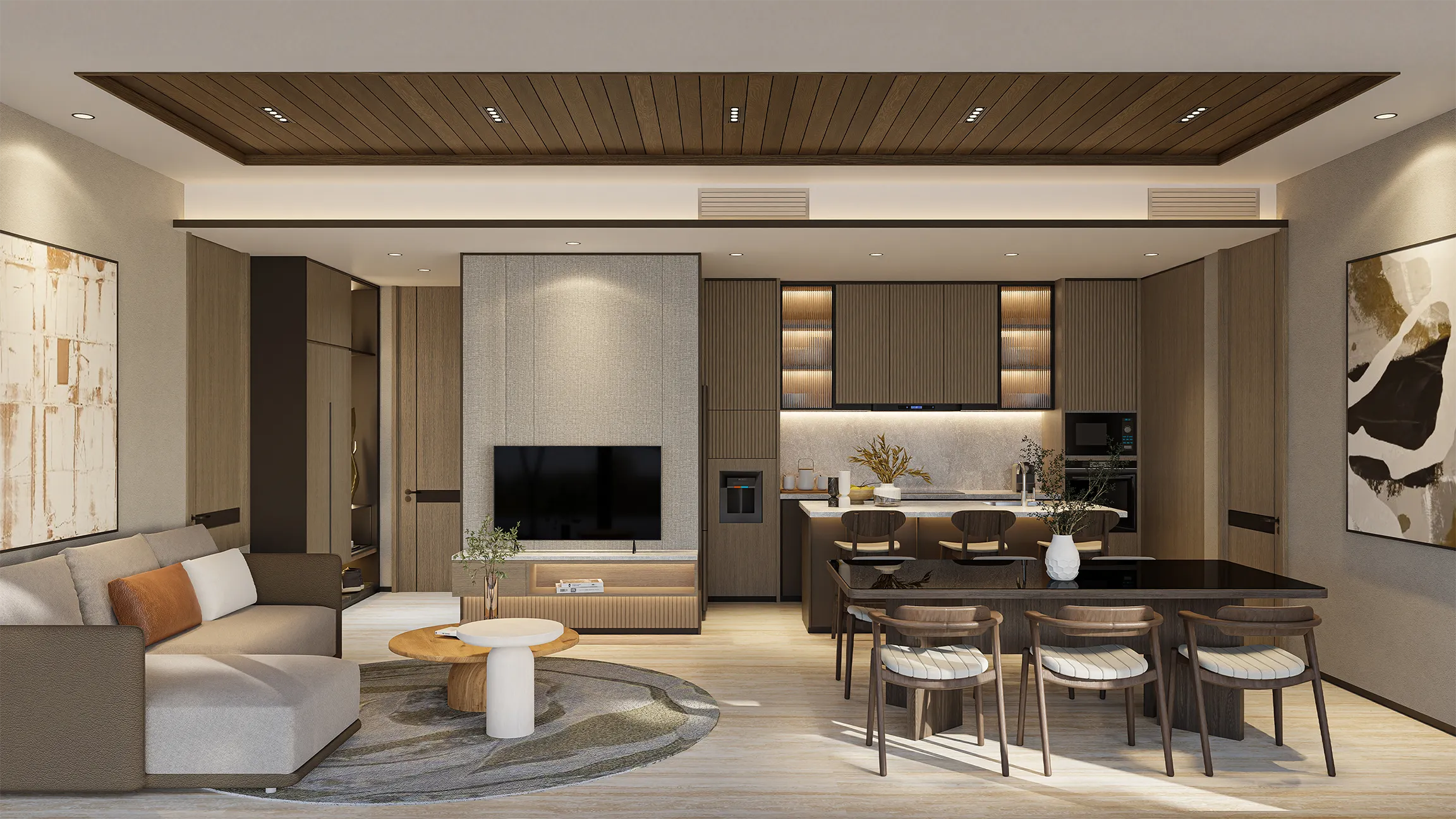 Raw Wood Style home interior design style - Adrian Wijaya-Eclife